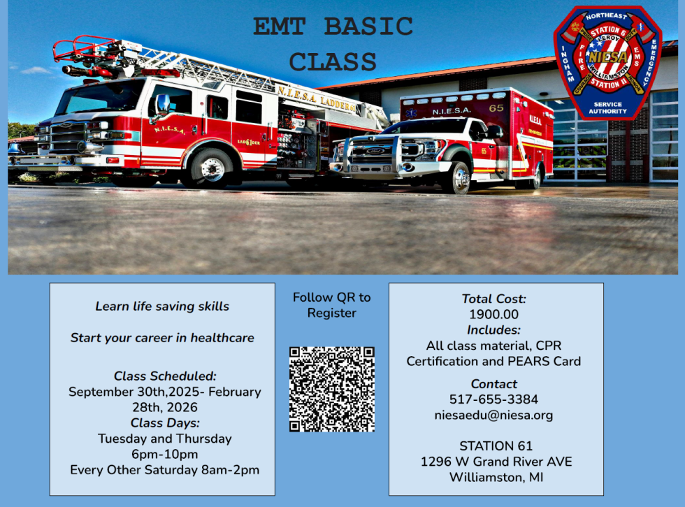 EMT Classes 2025-2026 - NIESA